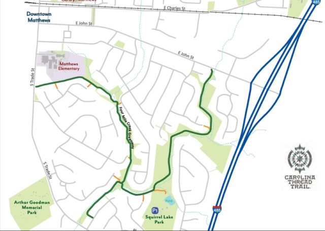 Four Mile Creek Greenway Trail Map | N2Backpacking