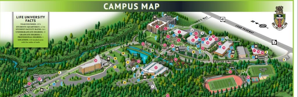 Life University Campus Map | N2Backpacking
